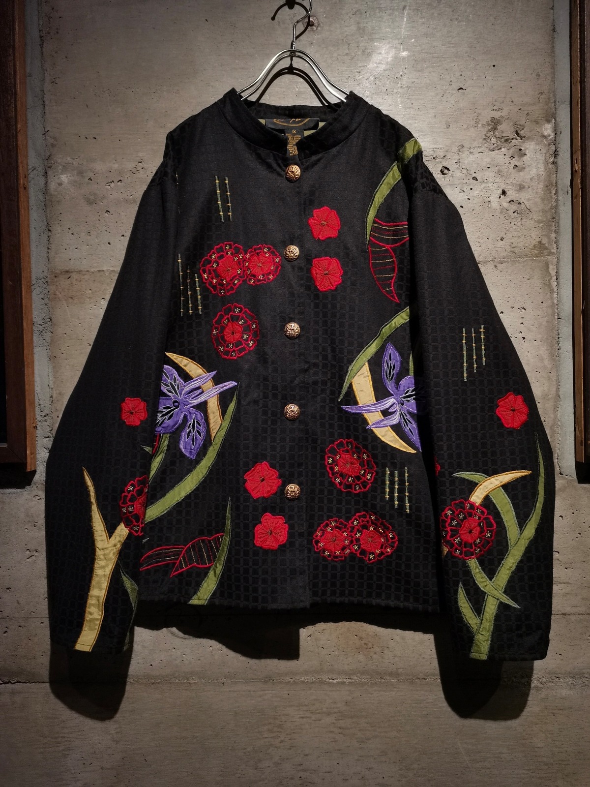 【Caka】Beautiful Flower Patch Design Vintage Loose Jacket | Caka(カカ）下北沢古 ...