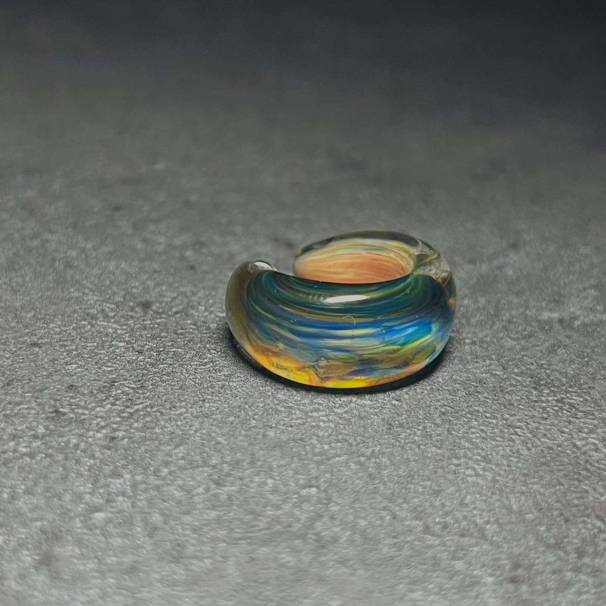 glass ear cuff flow 5 mosaic | Keitaglass apollo