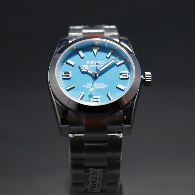 Explorer custom Tiffany blue | Seiko Mod Japan