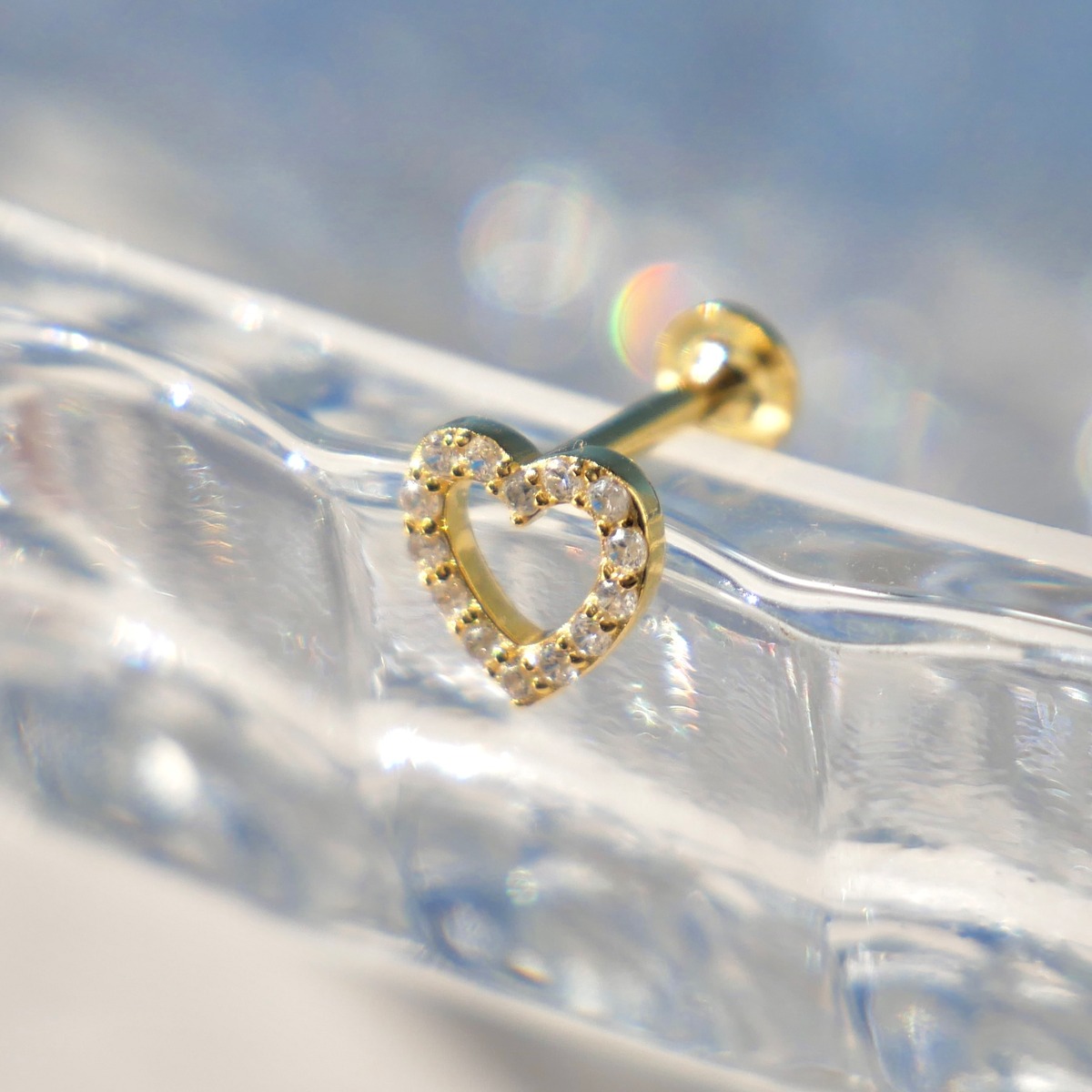 heart dia pierce | 軟骨ピアス おしゃれな 金属アレルギー対応の可愛い軟骨ピアス｜Neume（ノイム）