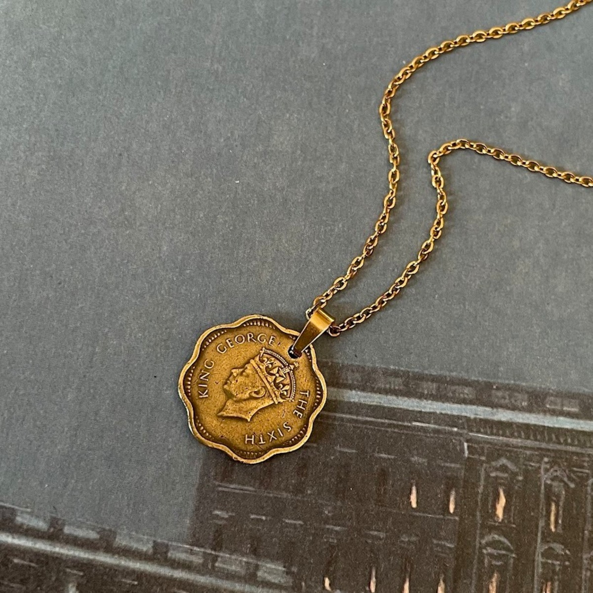 ヴィンテージ コイン セイロン 1951 ネックレス 《C-0080》 | ModernLoop ユーズドアクセサリー専門店