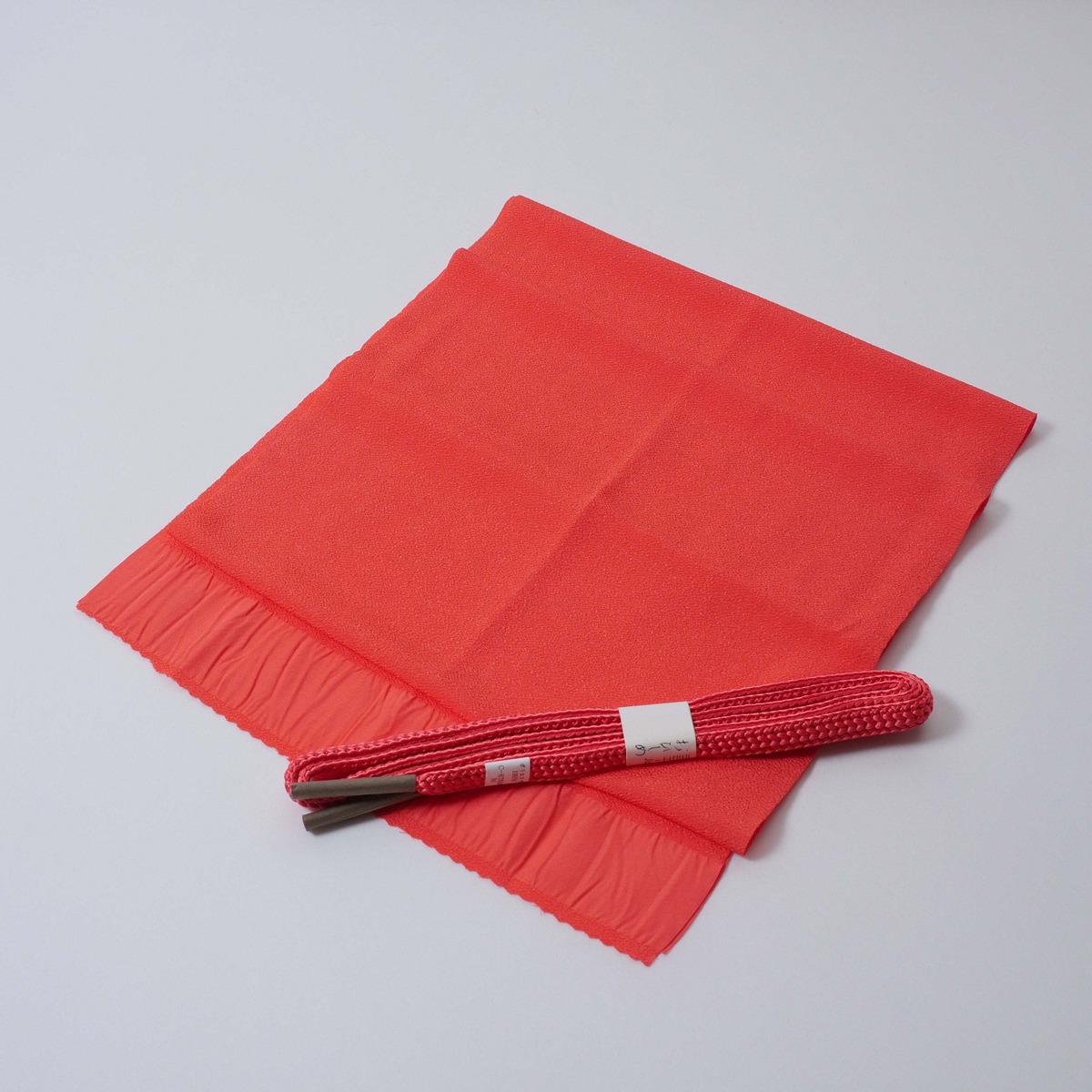 Orange-red synthetic obiage + obijime set | Tokyo Wonder | Store