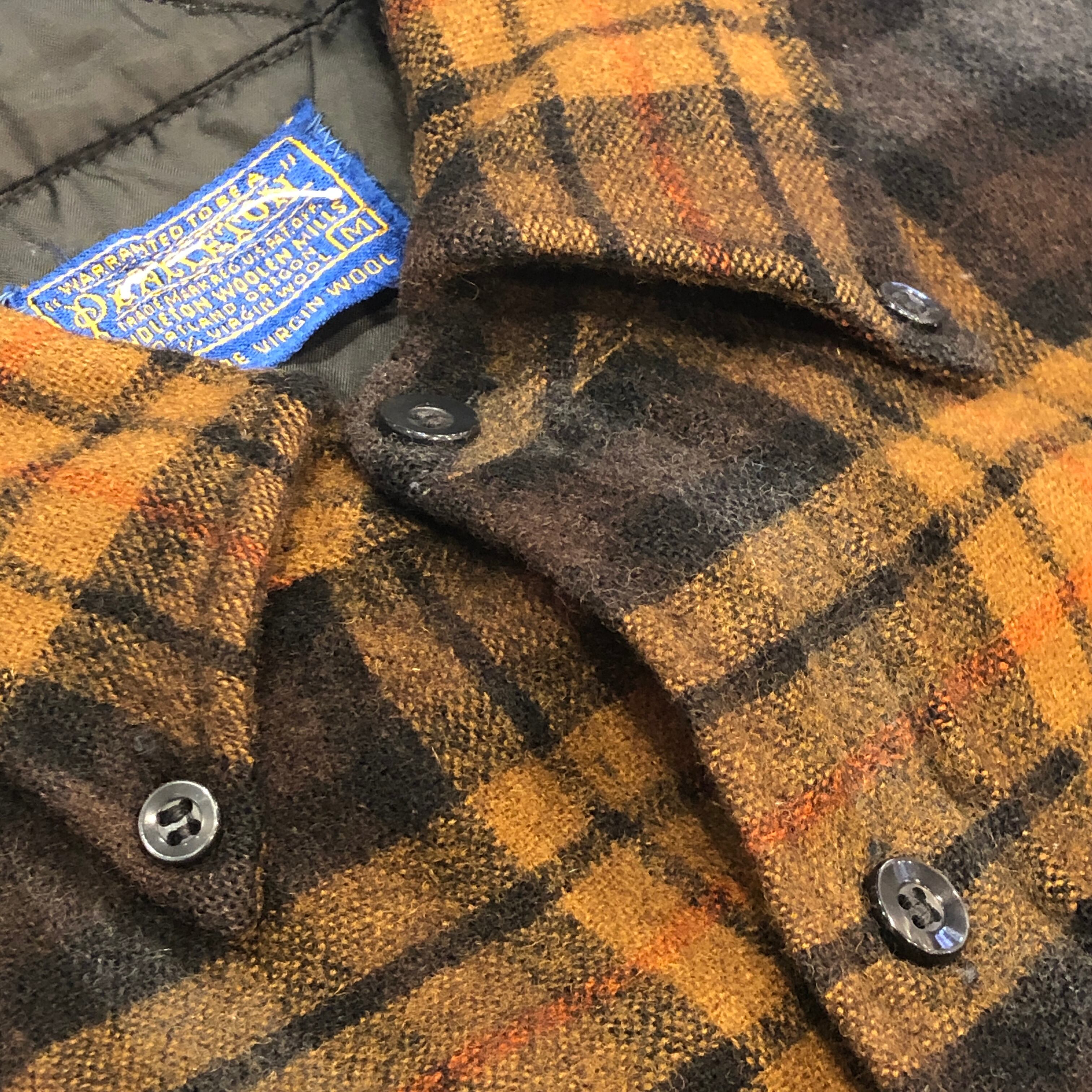 ⊕ 1950'S PENDLETON WOOL CHECK SHIRT | safarionline