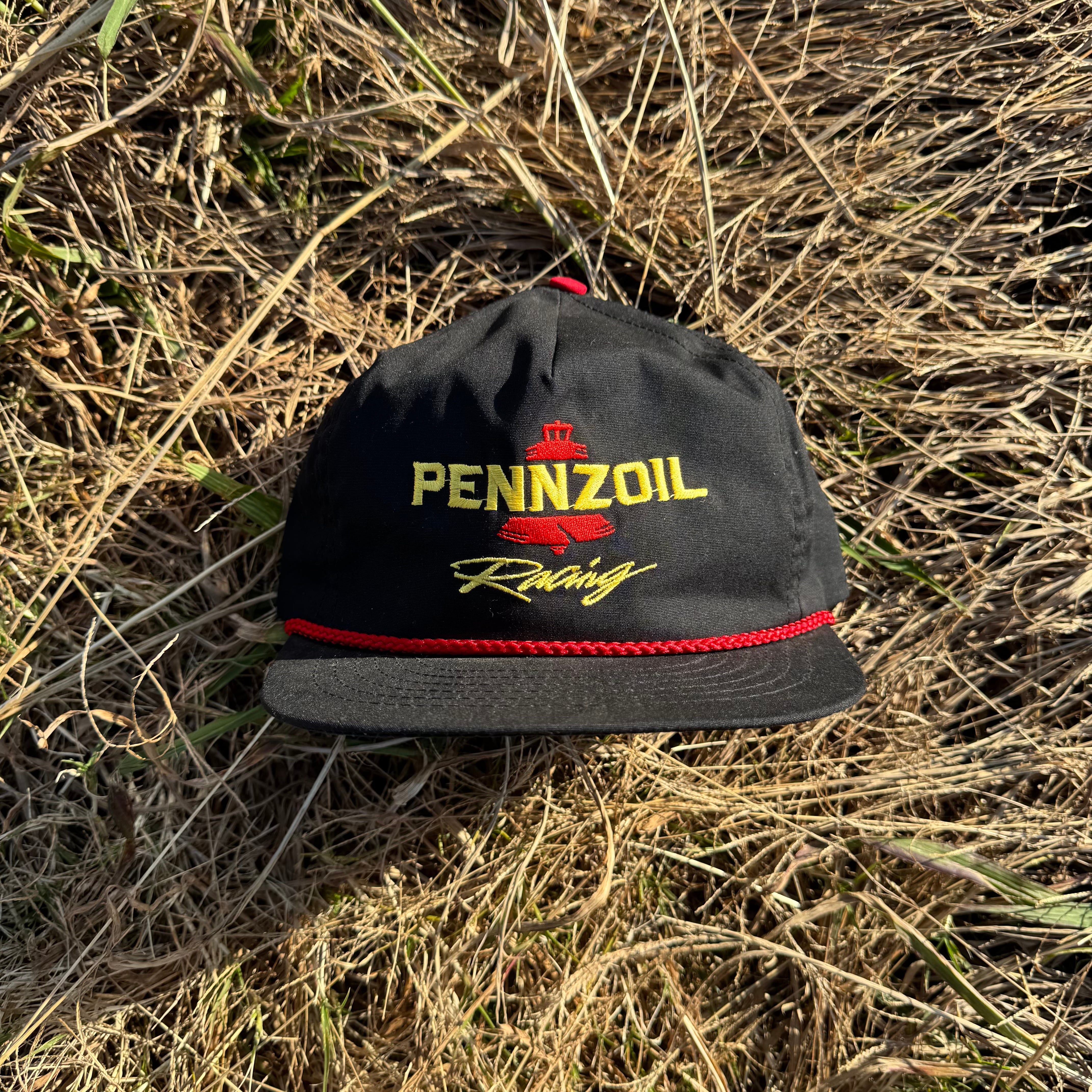 DEADSTOCK "PENNZOIL" Swingster Rope Cap Racing Trucker Hat | Rei-mart