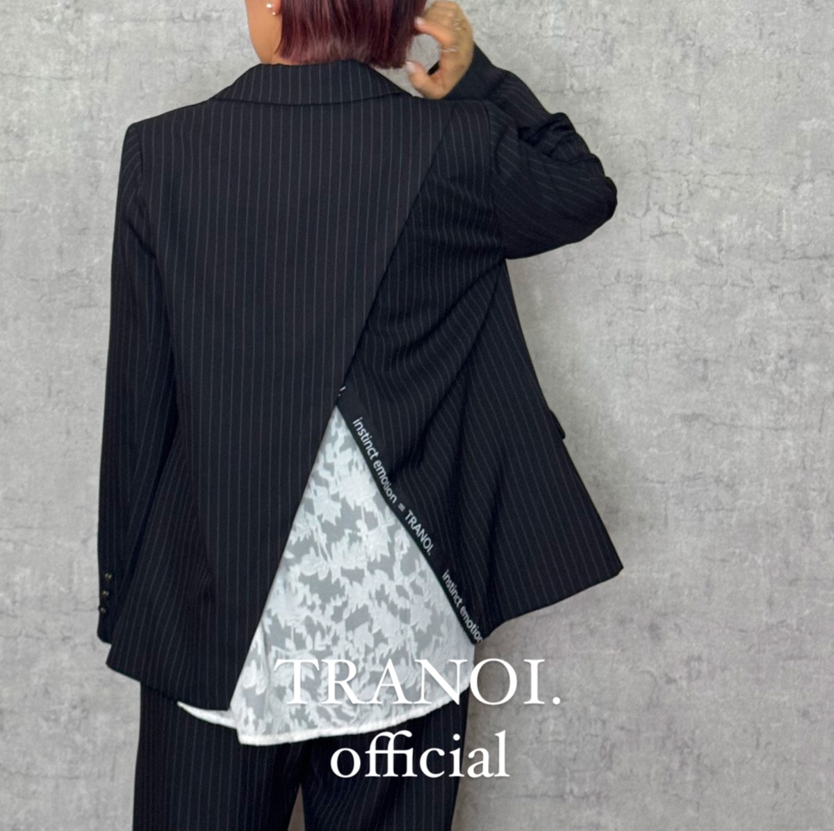 back slit jacket 223J303 | TRANOI.offical STORE