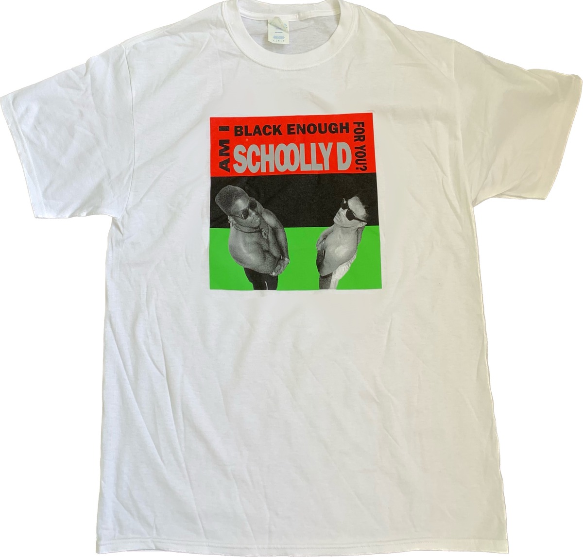 SCHOOLLY D Official T-Shirts(White) | DELIC-A-TESSEN
