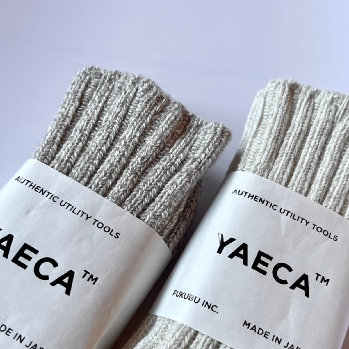 YAECA COTTON WOOL RIB SOCKS 34955 | BENTO