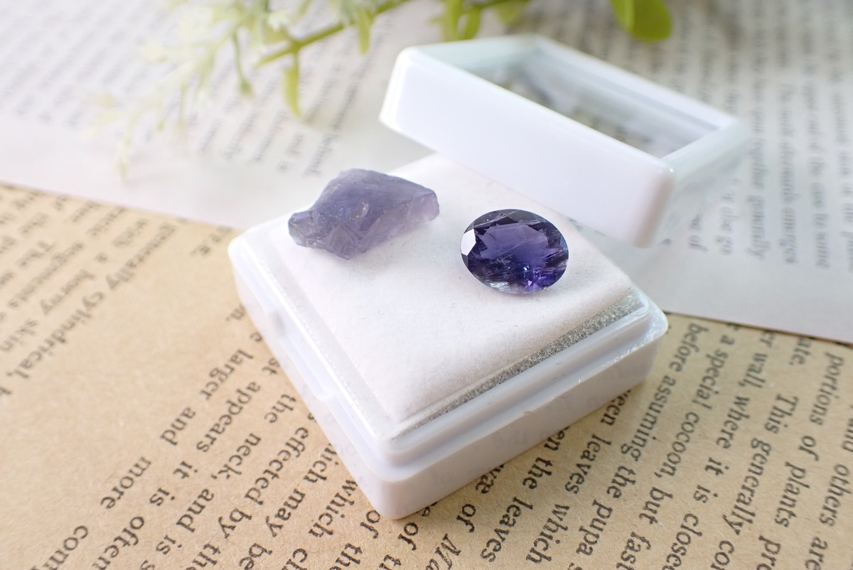 【原石セット】アイオライト 1.46ct/3.23ct [C2−46] | differencee(ディファレンシー)