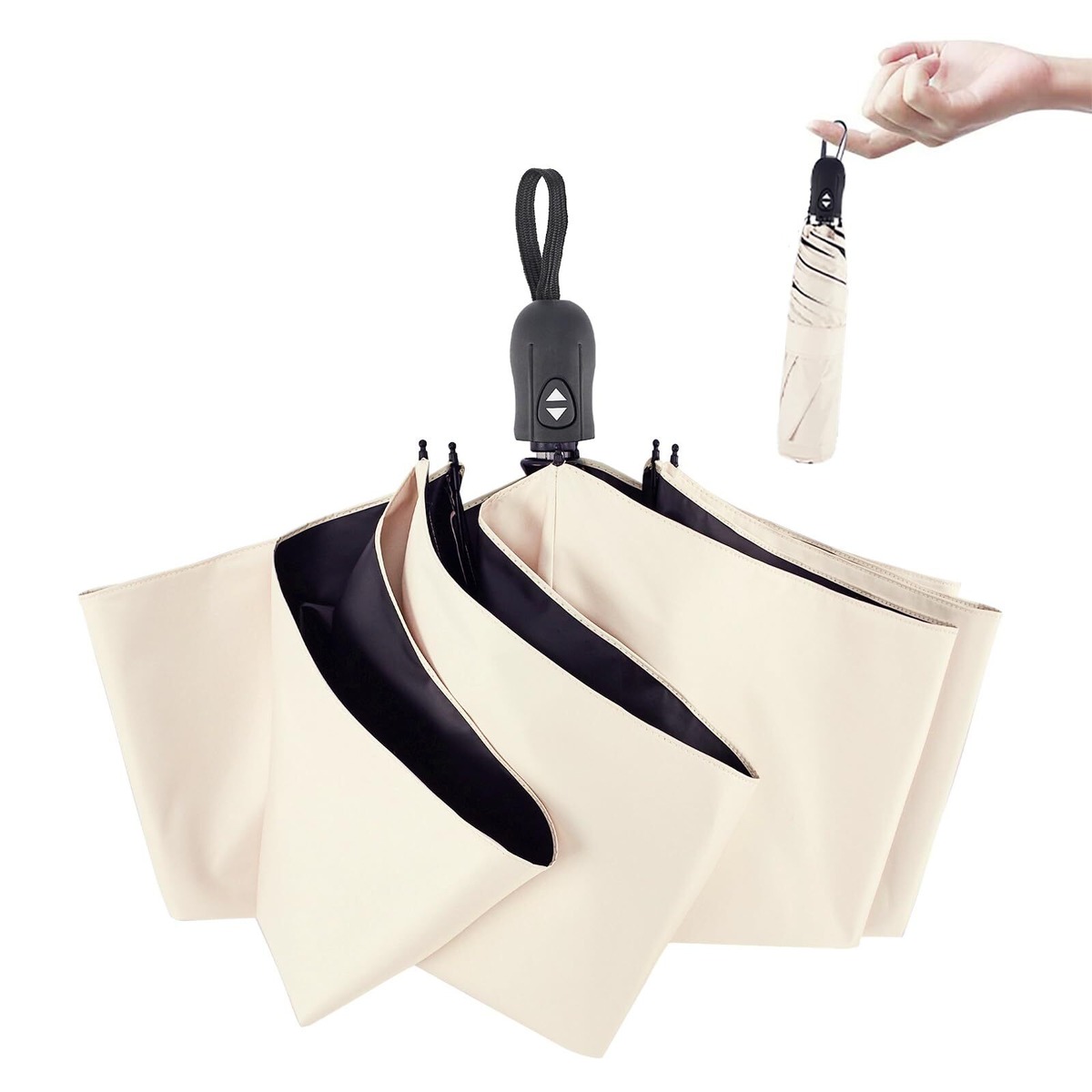 konciwa 日傘 軽量 189g-199g UVカット率 100% 完全遮光 遮熱 ワンタッチ自動開閉 折りたたみ傘 コンパクト 折り畳み日傘 紫外線遮断 耐風撥水 晴雨兼用 携帯便利 ...