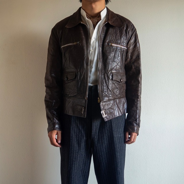 1940s French/Germany "Hartmann" Model Motorcycle Jacket | 'bout