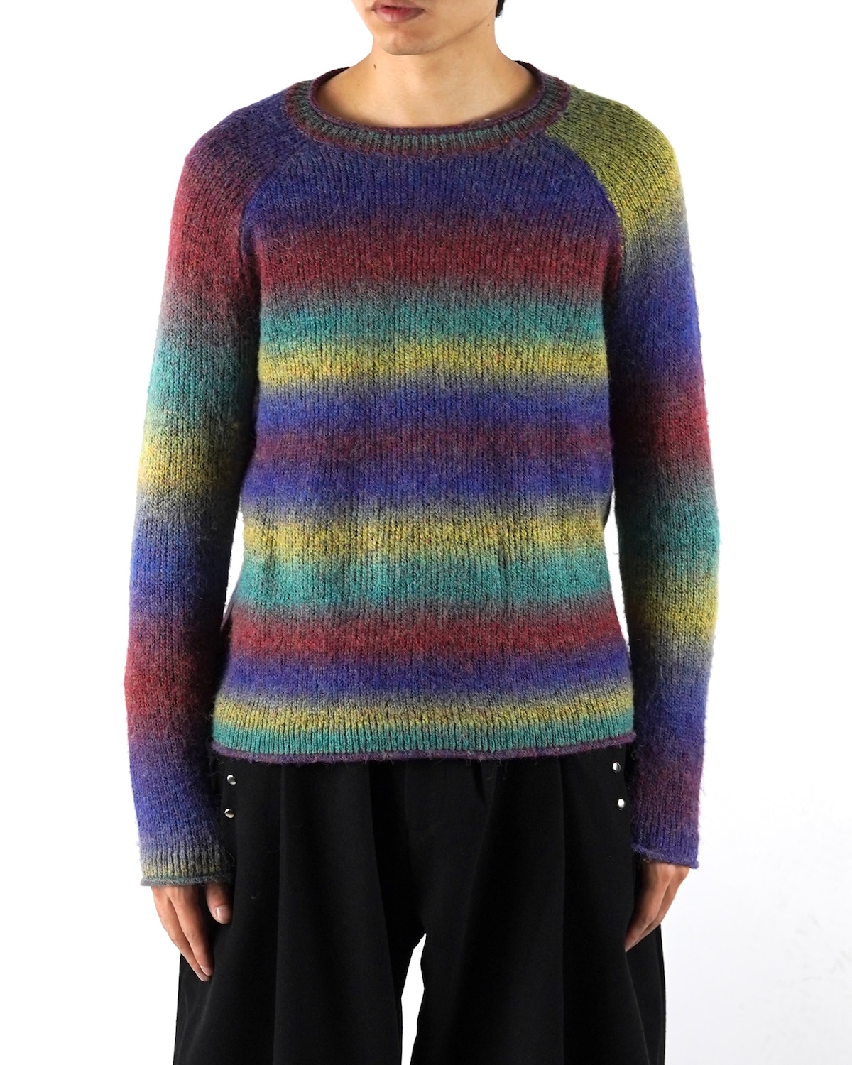 90s rainbow knit sweater | Hype