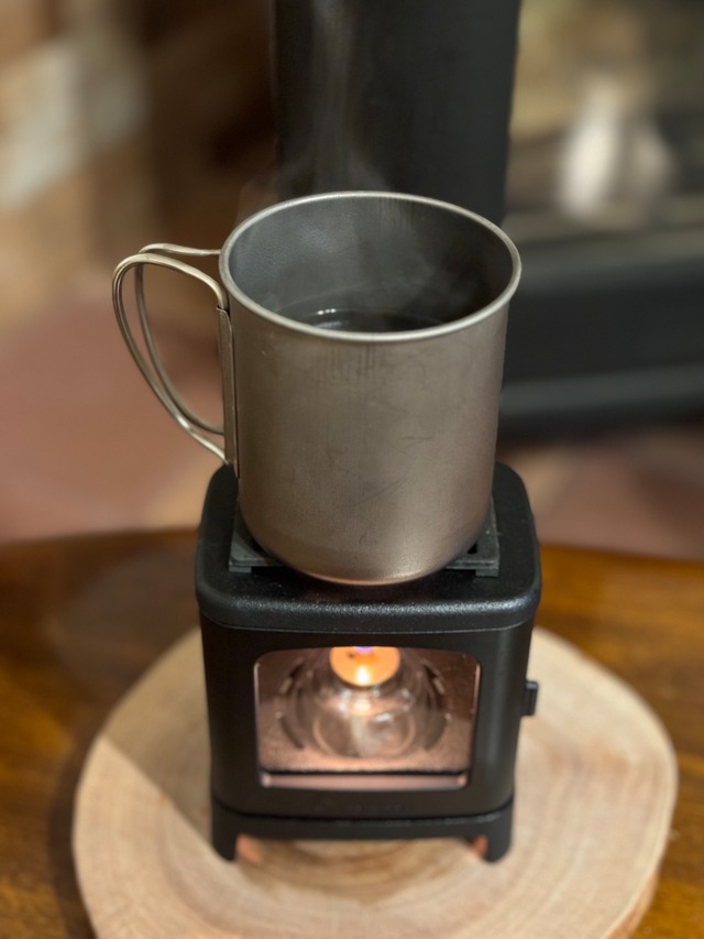 ちいさなまきストーブランプ 専用ロストル 切株炉台 限定セット | mokumoku stove