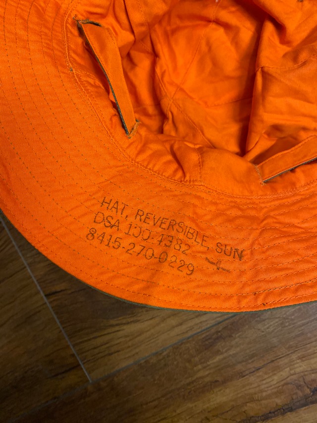 vintage US ARMY SUN HAT 大きめサイズ | vintage clothing twoface