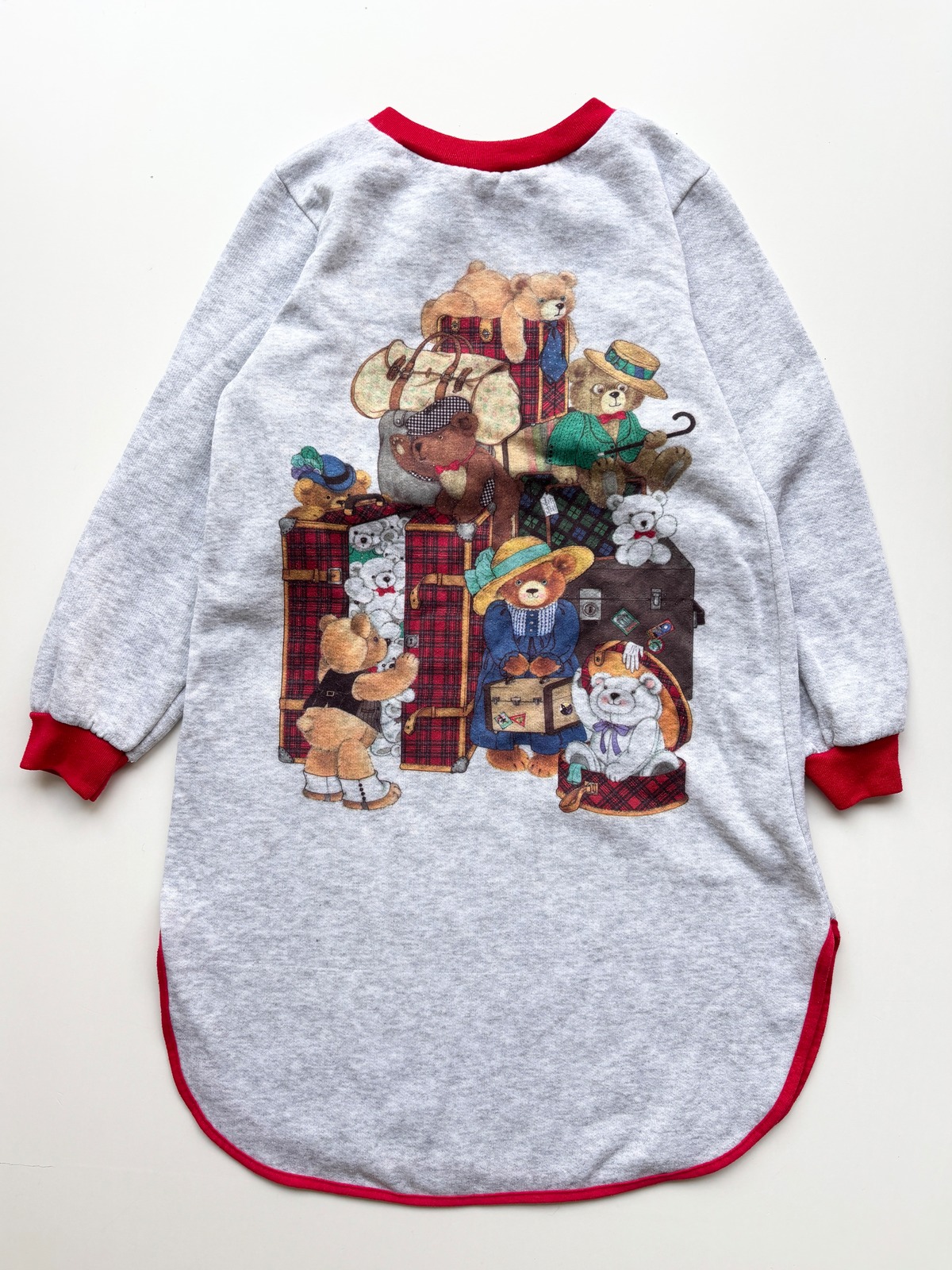 【6-7T相当・vintage】bearスウェットワンピース | woohoo