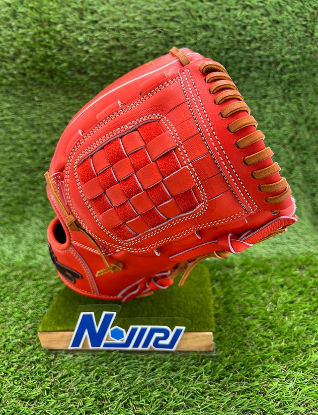 アイピーセレクト硬式内野手用Ip.059-Lc 赤オレンジ×タン | ノジリスポーツ｜ノジリ｜野球用品専門店｜グローブ通販｜グラブ通販