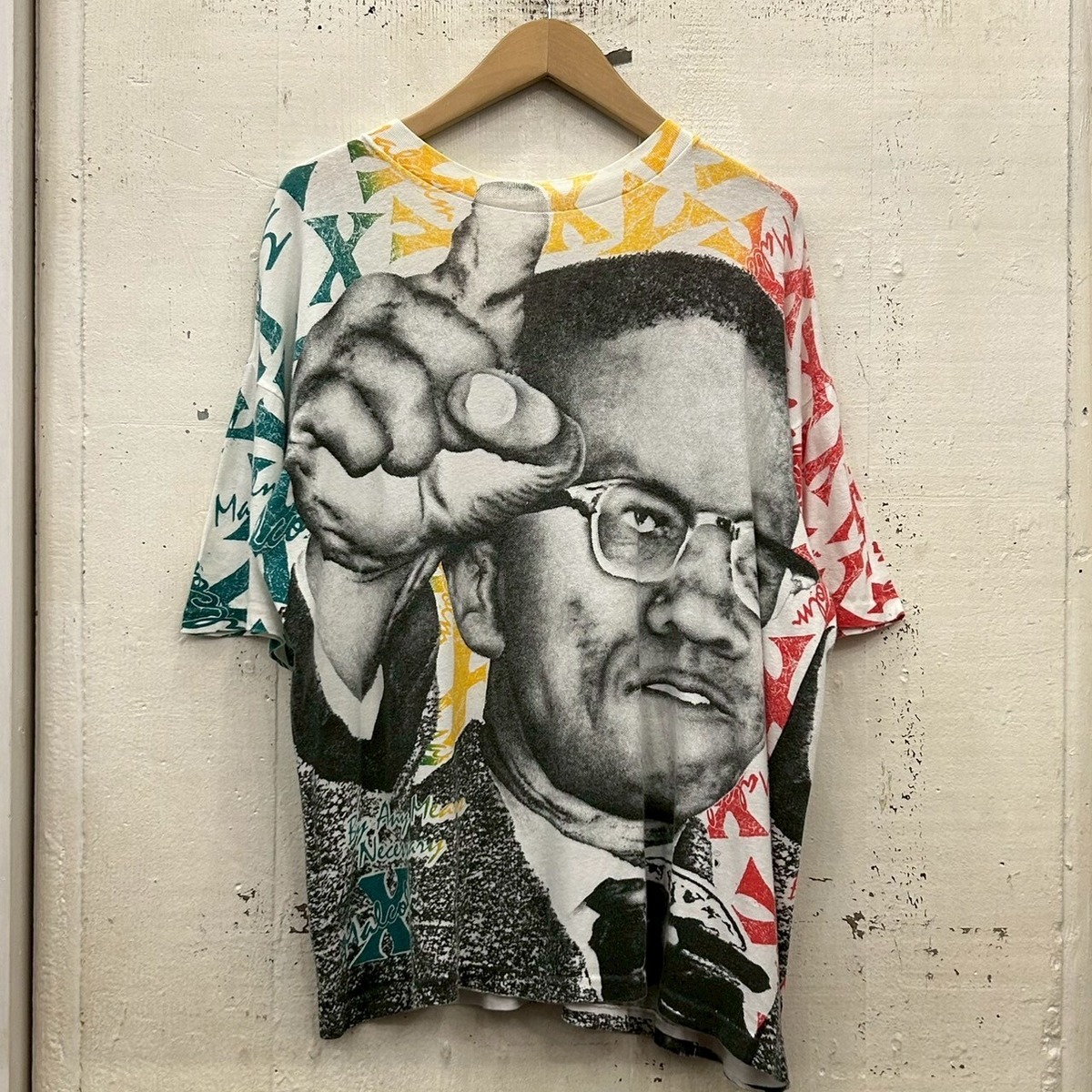 90s "Malcom X" Print T-Shirt_149 | Pigsty Umeda
