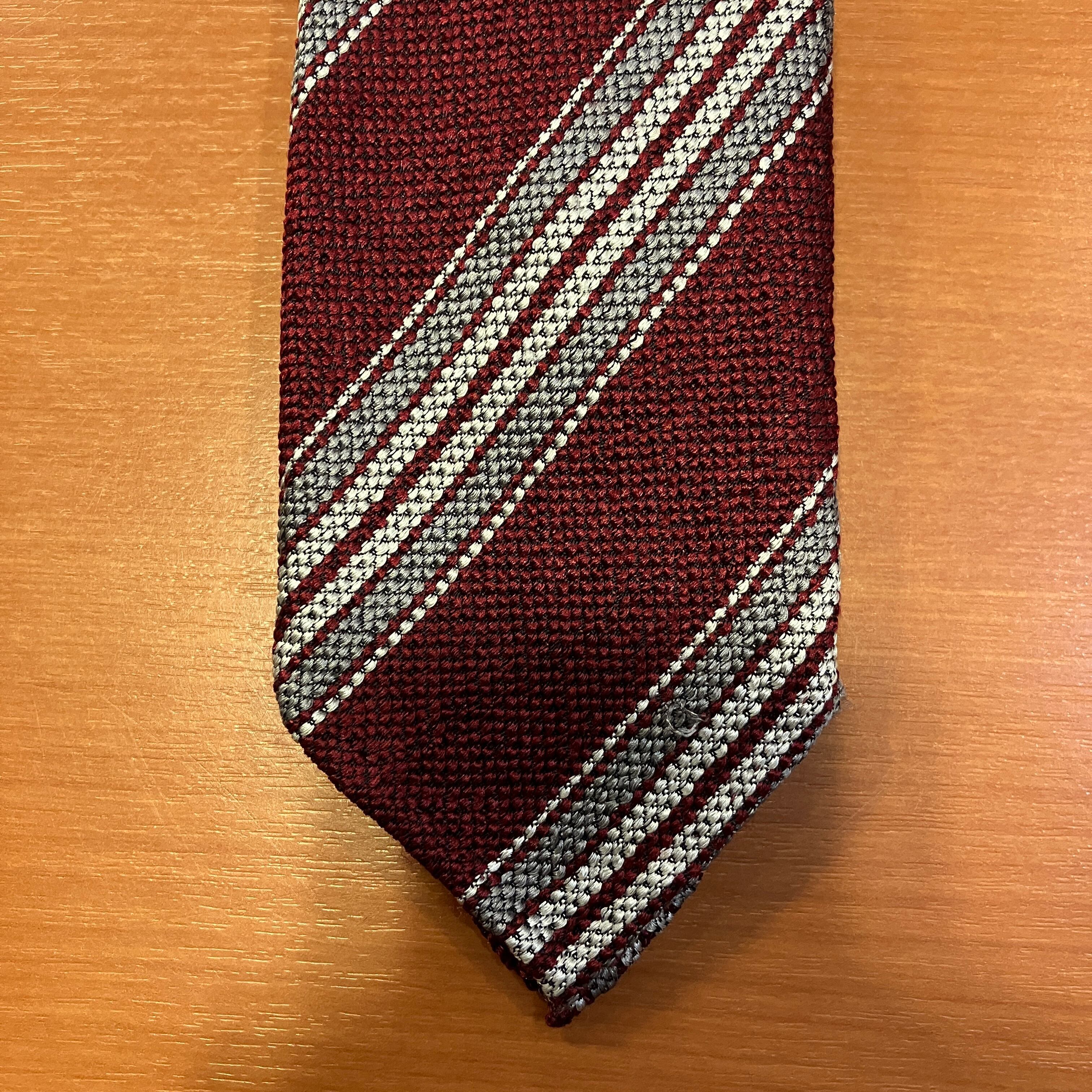 Franco Minucci "SETTEPIEGHE" SILK STRIPE TIE | safarionline