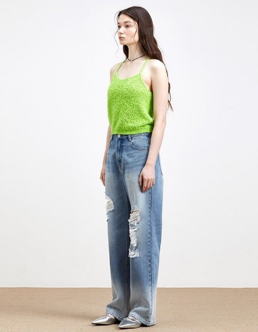 ☆aespa カリナ 着用!!【TOINQ】straight denim pants | Pay ID ☆aespa カリナ 着用!!【TOINQ】straight denim pants | Pay ID