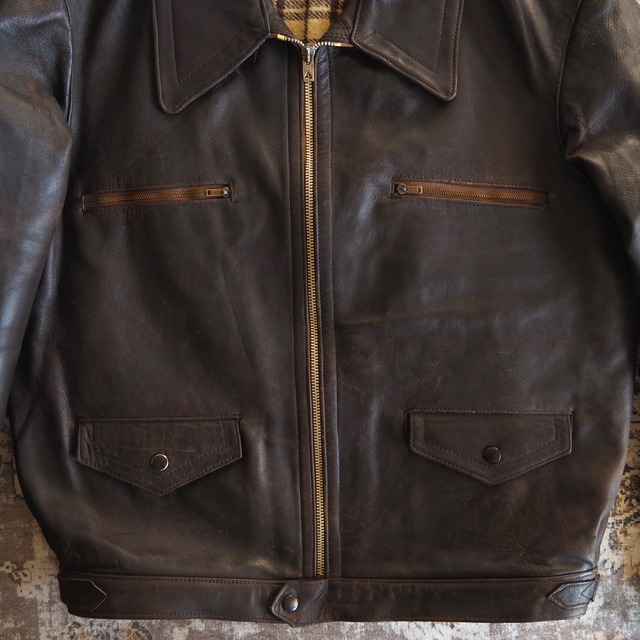 "Hartmann" Model Luftwaffe/Motorcycle Jacket Made in France 40~50's | 'bout