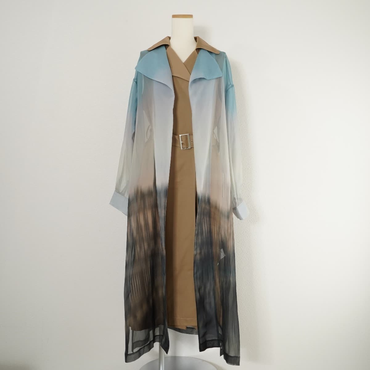 未使用 22SS Ameri アメリ SULLY LAYERED SHEER COAT サリーレイヤードシアーコート トレンチベスト ロング | 「フクル」ファッションブランドユーズドセレクトショップ