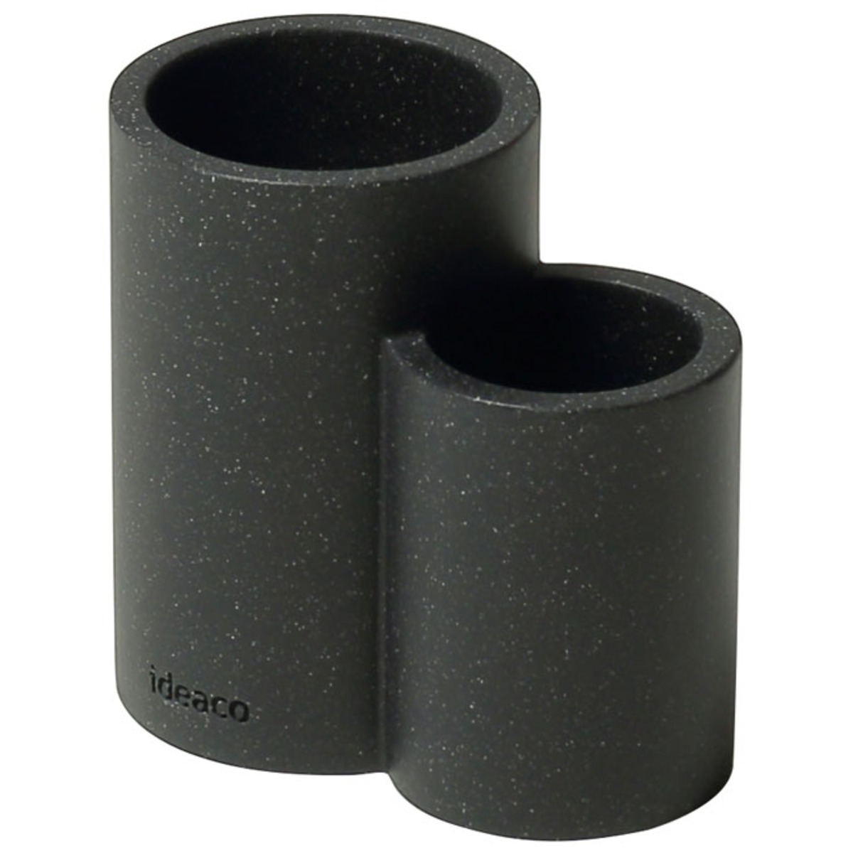 水切りカトラリースタンド イデアコ キッチンドレーナー スカルプチャー ツール ディー コンパクト ideaco Sculpture Tool D compact ストーンサンドブラック | CDF