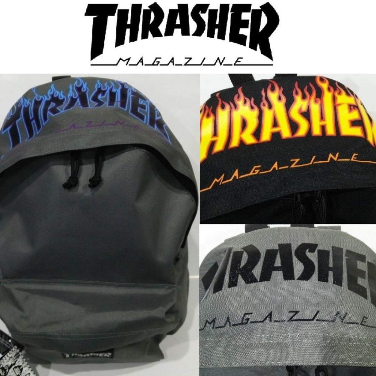 THRASHER 】スラッシャー BACKPACK バックパック リュック | ストリートファッション MOSHMACHINE@BASE店
