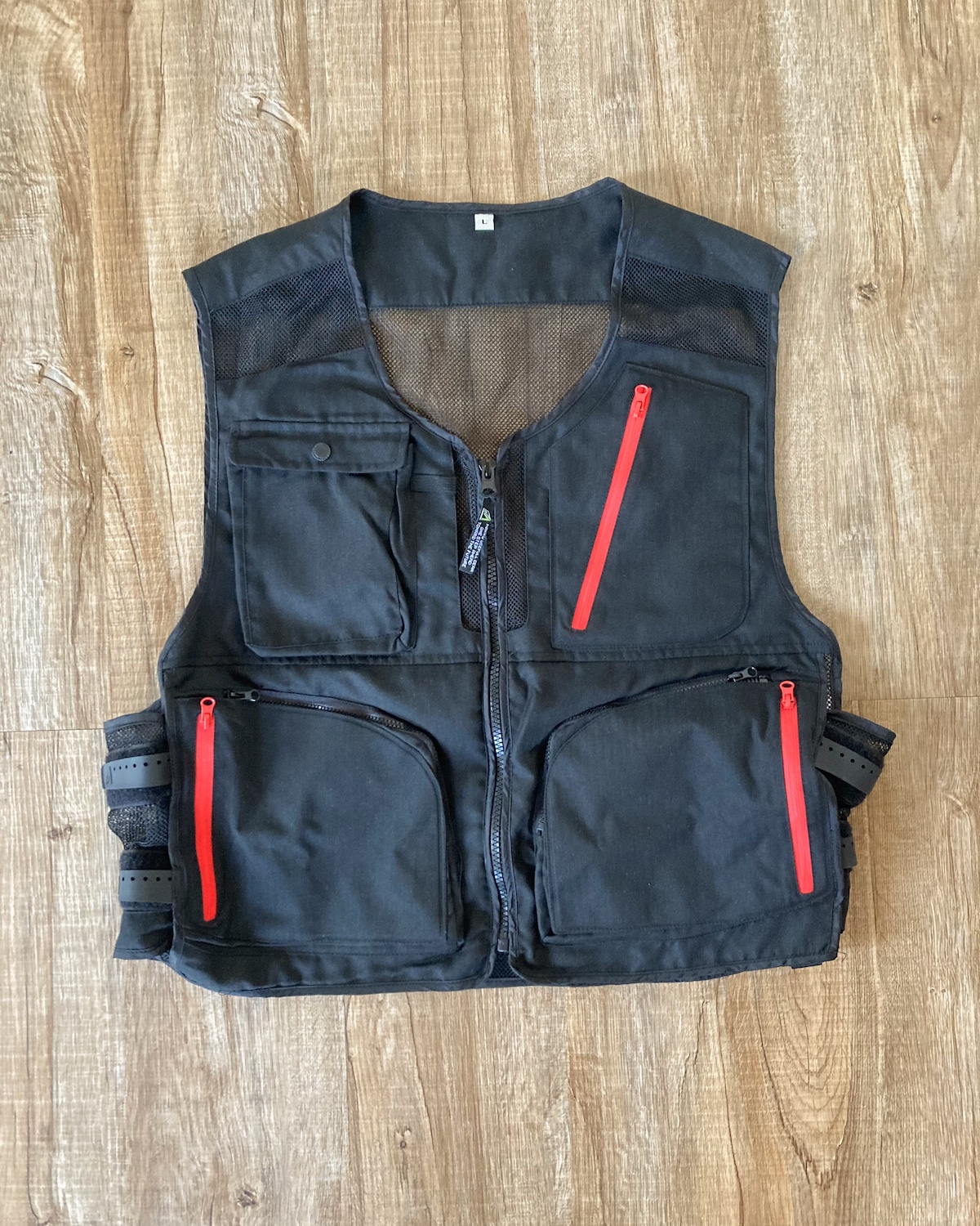 Fishing vest black×orange | yakayaka