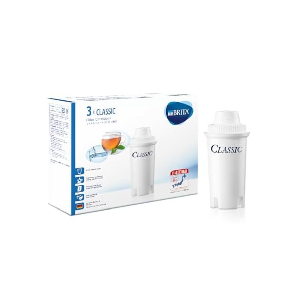 BRITA (ブリタ) ポット型浄水器 交換用フィルター クラシック 3個セット BJ-C3 | STAR TRAIN