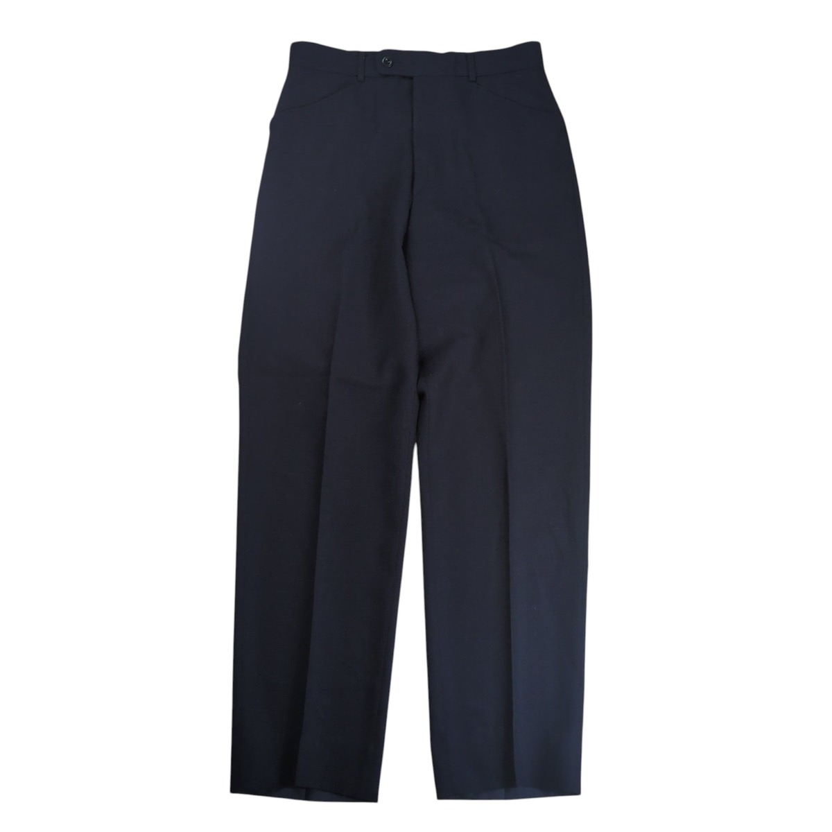 "HERMES" 1990's Wool Pressed Straight Trousers Pants | Historia