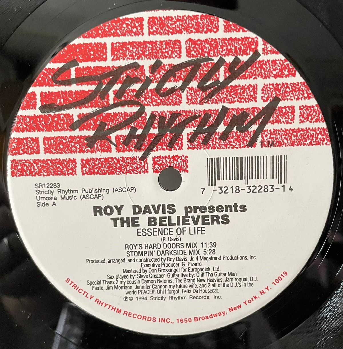 Roy Davis Presents The Believers "Essence Of Life" 12" | EAD RECORD