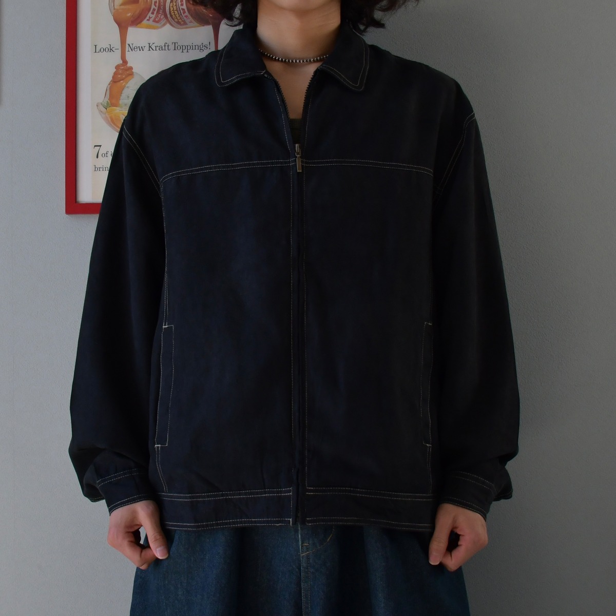 90s-00s fake suede jacket | natume