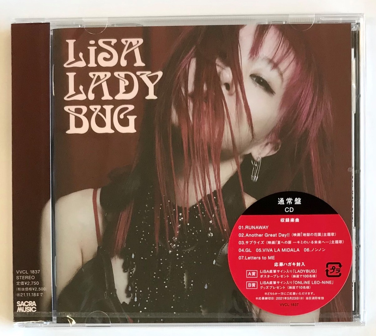 LiSA / LADYBUG / 通常盤(CD) | （株）フナヤマ CDオンラインショップ