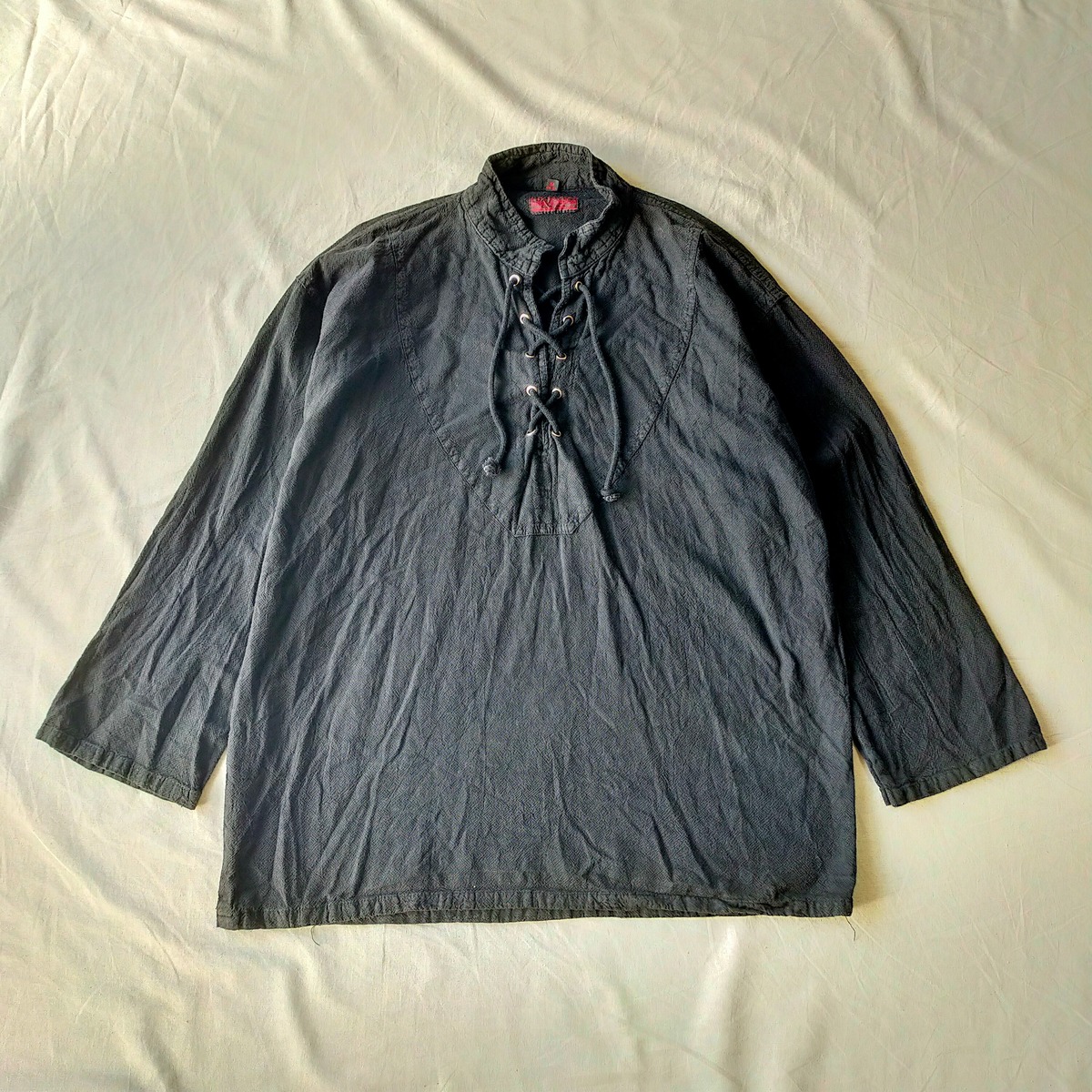 古着 inter moden 長袖シャツ レースアップ パイレーツシャツ ドイツ | SEA SPAR | mens vintage ...