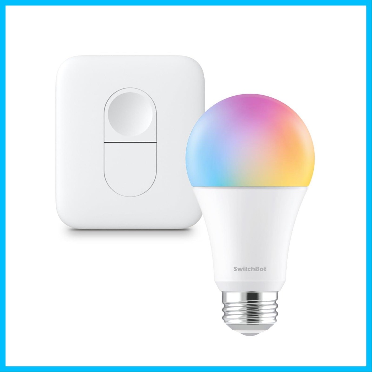 SwitchBot LED電球 リモートボタン 遠隔操作 スマートライト - スイッチボット アレクサ スマートホーム スマート電球 E26 1600万色 間接照明 ワンタッチ ...