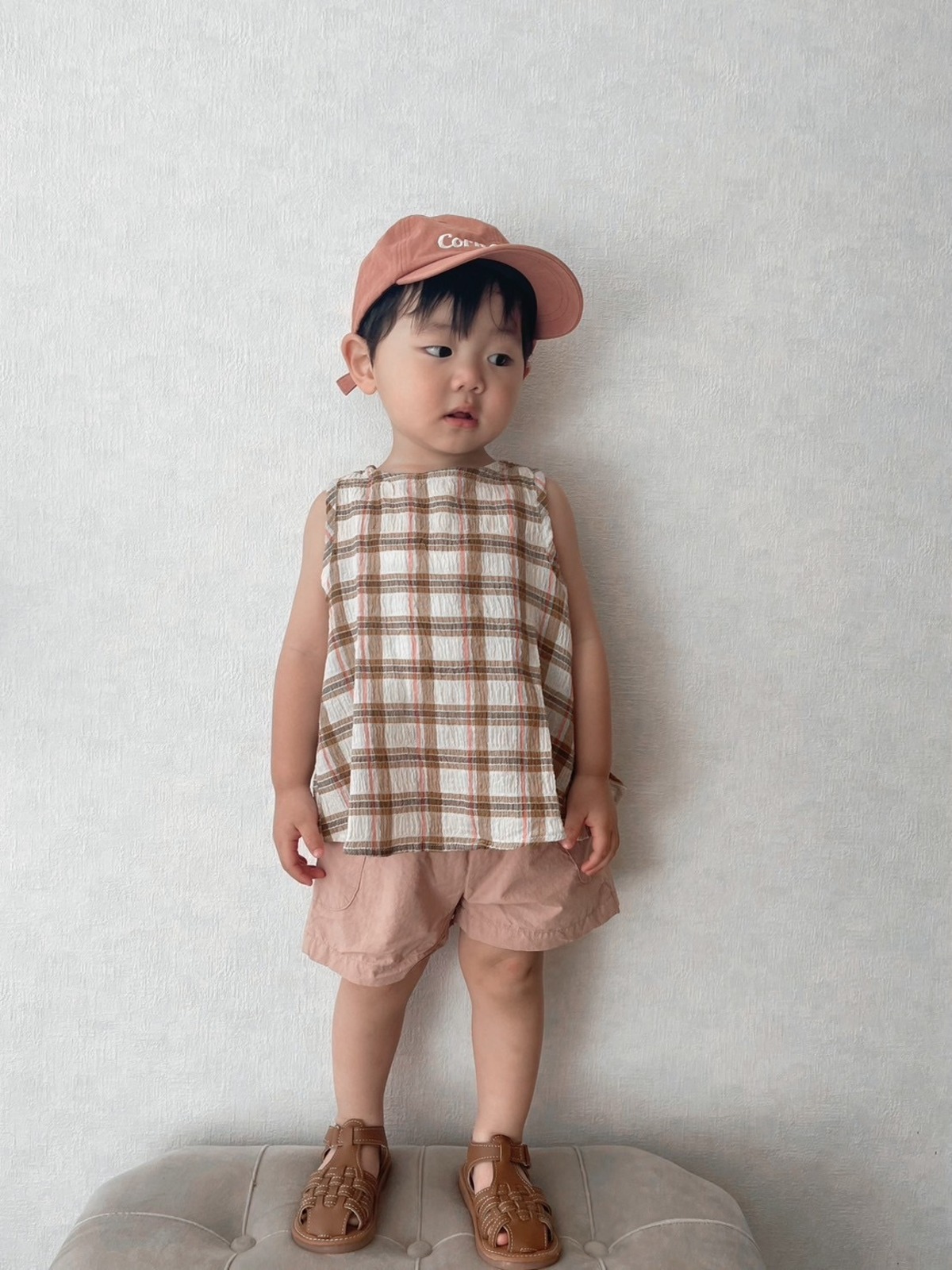 【即納】tami kids set/oatmeal | Helianthus Clothes