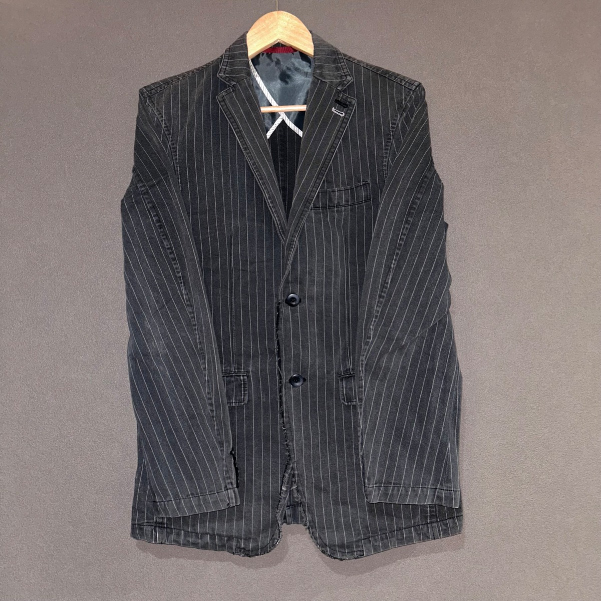 SOMETIMES back logo tailored jacket (USED REMAKE) | SOMETIMES