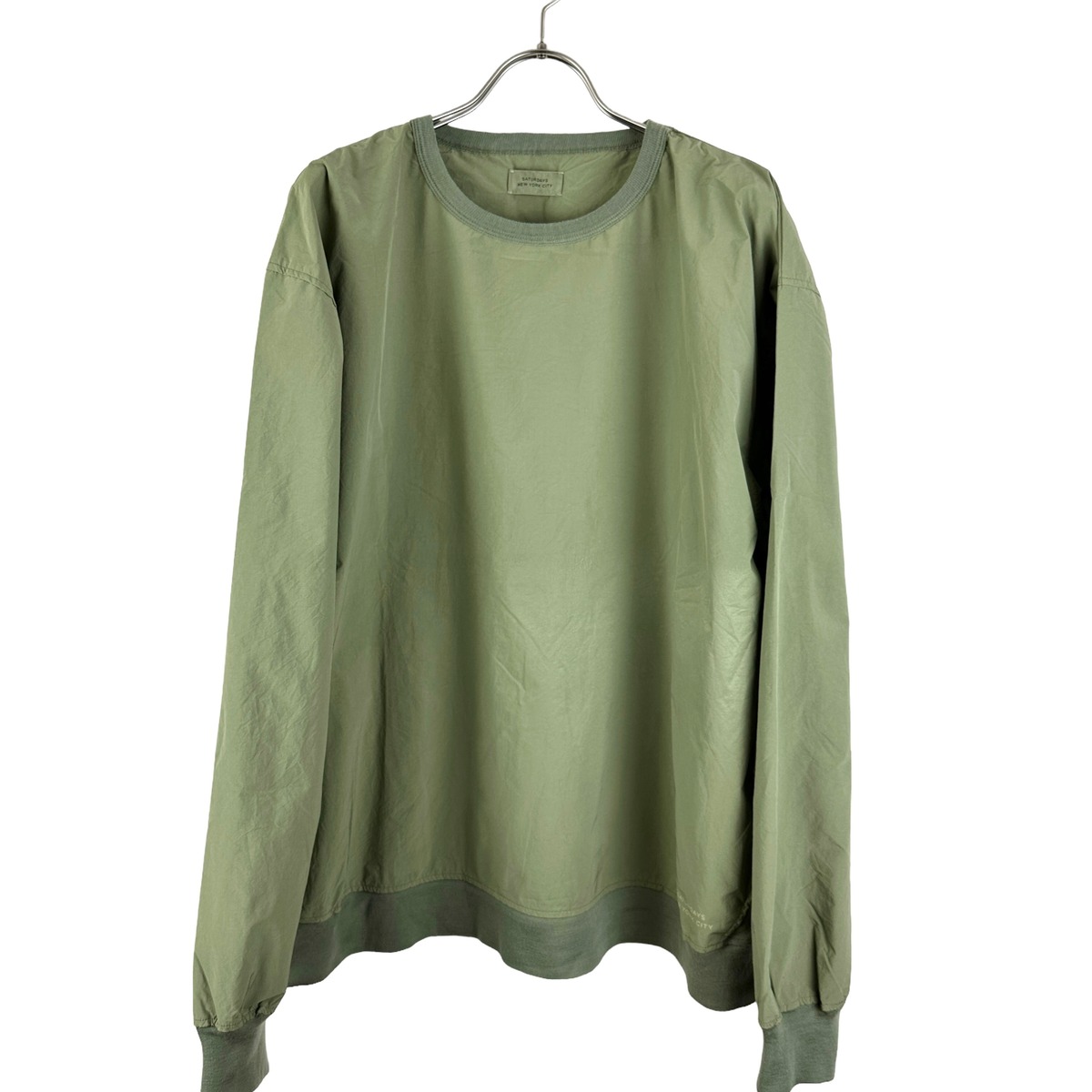 SATURDAYS New York City (サトディー) Nylon Lighting Long T Shirt (green ...