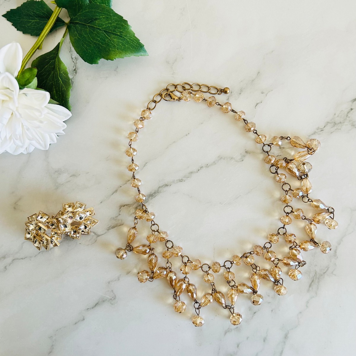 【679】シャンパンドロップネックレス | BELLA GENTE