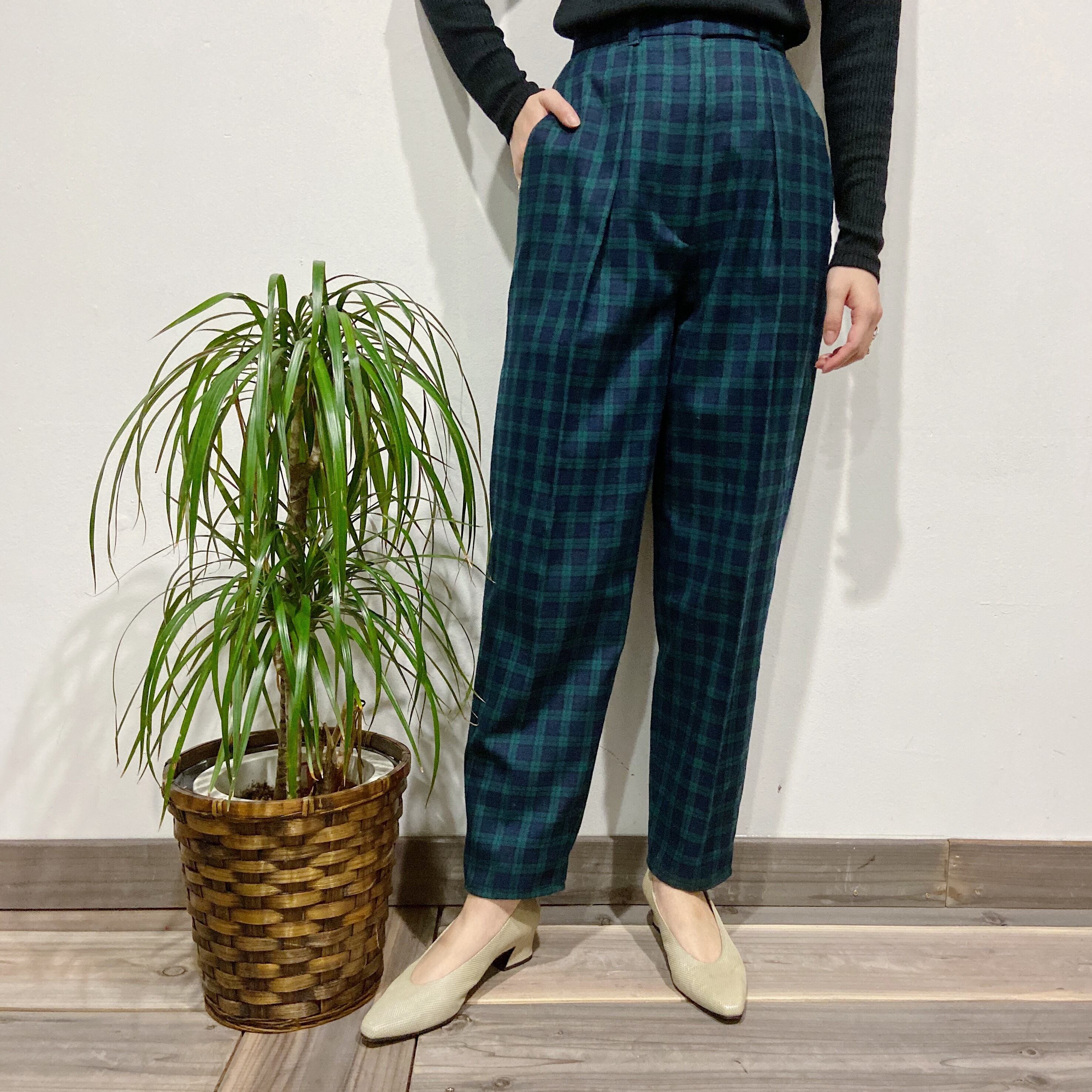 green check pants | LEMON