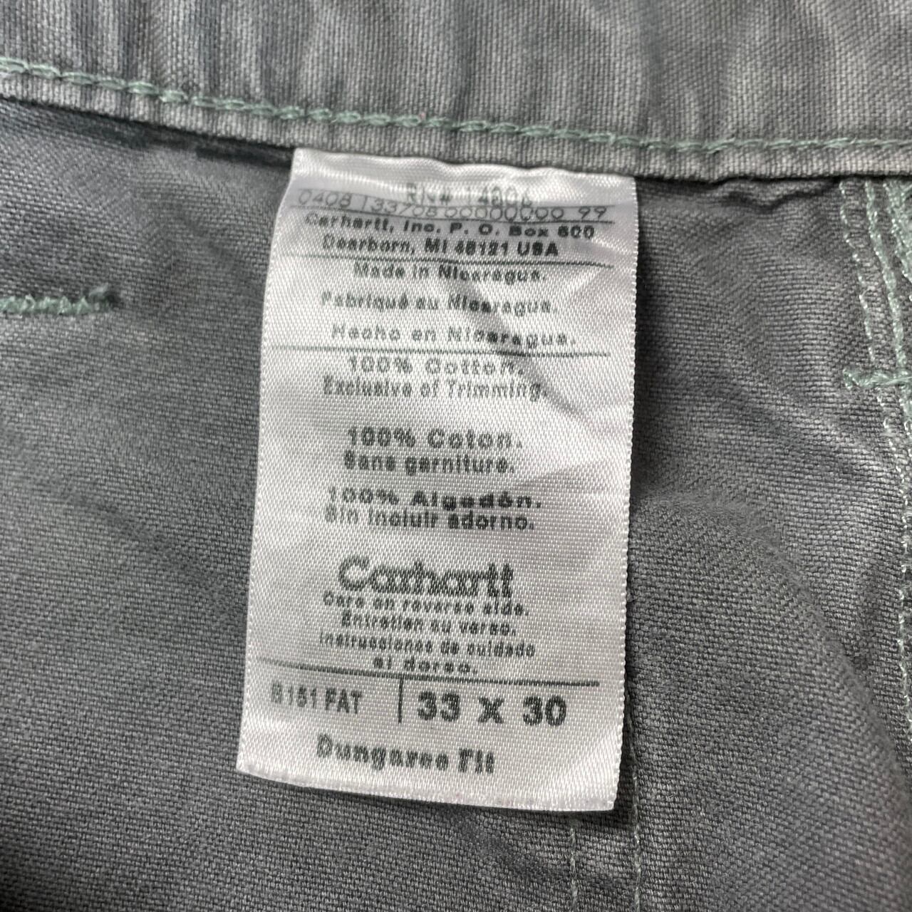 Carhartt カーハート ペインターパンツ ダック地 メンズW33 古着 ライトオンス B151 FAT グレー【ワークパンツ】/グレー ...