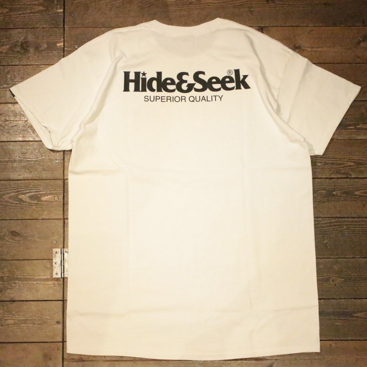 【HIDE AND SEEK】Logo S/S Tee (24aw) WHITE （ハイドアンドシーク) | Cannon Ball