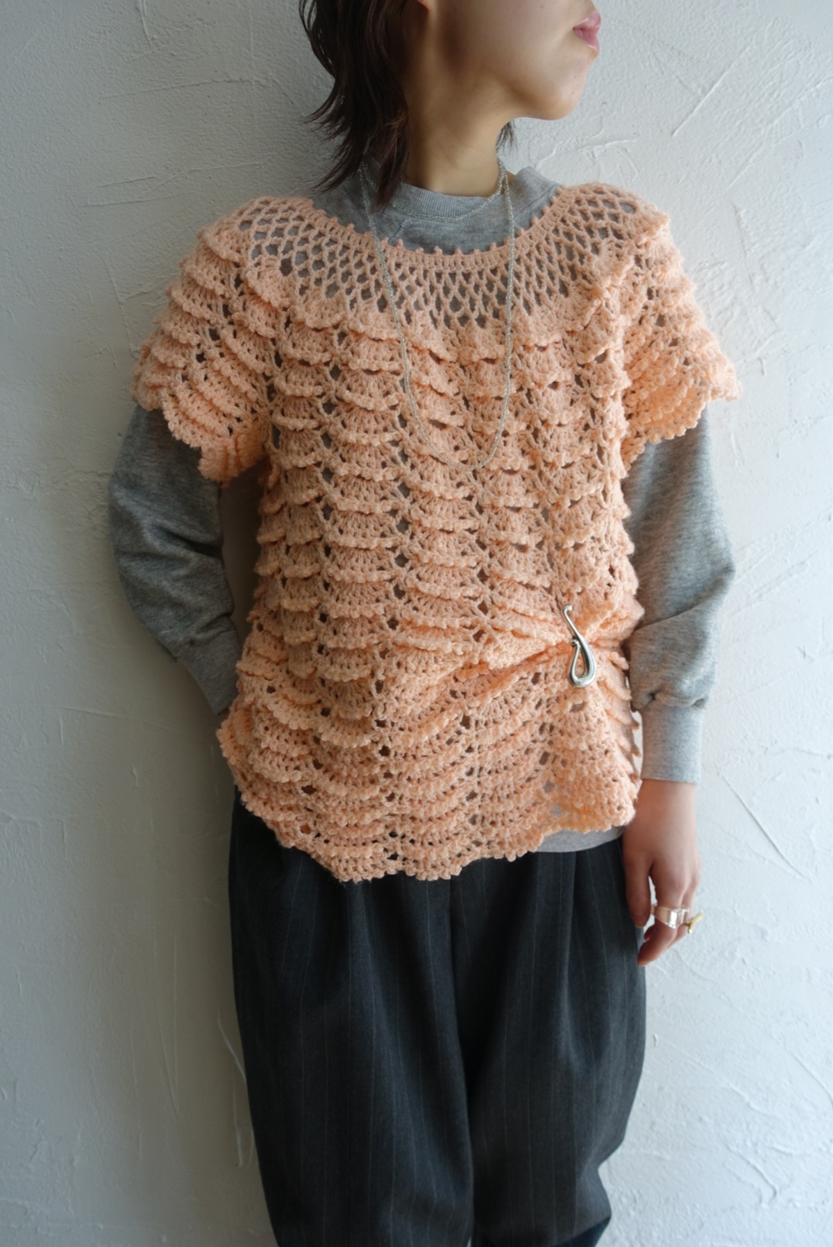 70s-80s USA hand knit vest . | easychic(イージーシック) vintage store