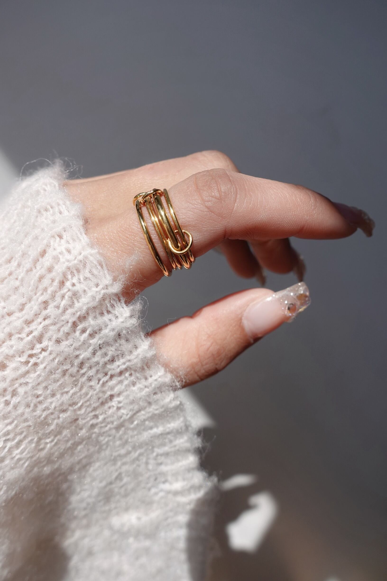 four arrange ring | 金属アレルギー対応のアクセサリー crea.jewelry