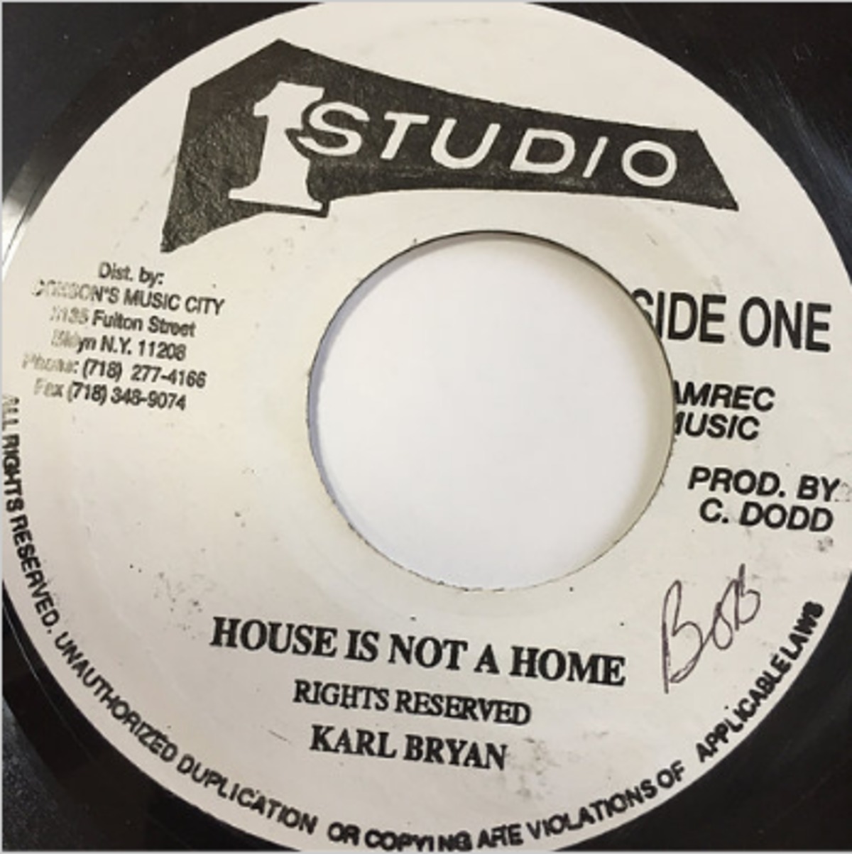 Karl Bryan（カールブライヤン） - House Is Not A Home【7-20145】 | Jamaican Soul