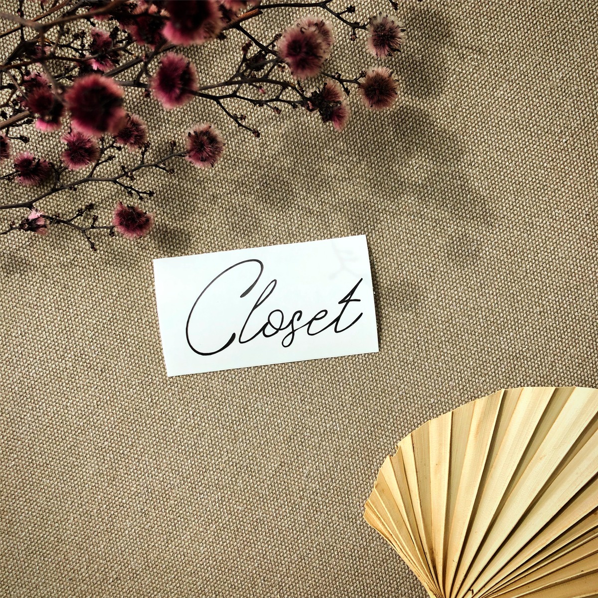 Closet sticker【font 2】 | yume sign