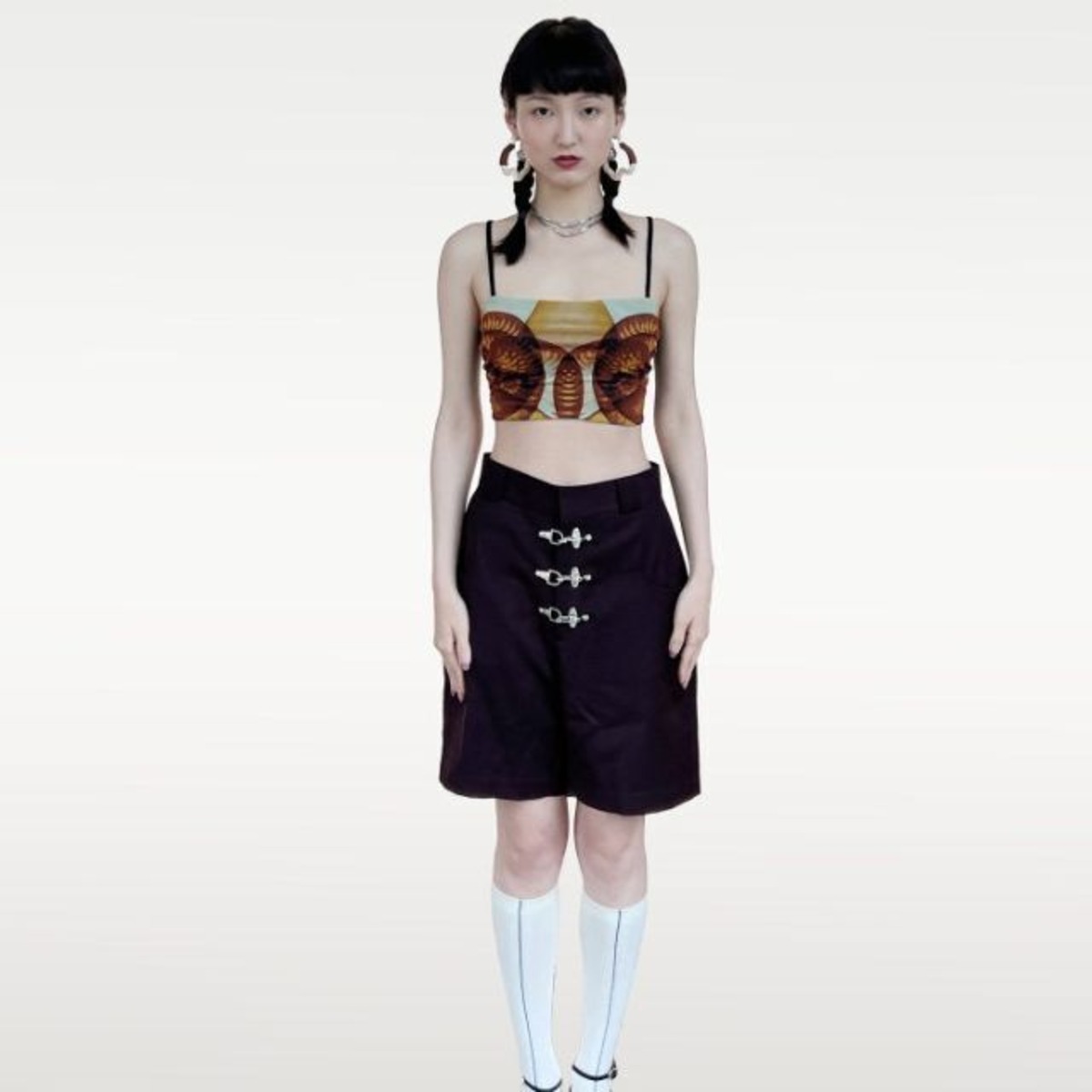 Tropiceye Art pattern short camisole top cropped | Uturi -日本未入荷 海外ブランド ...