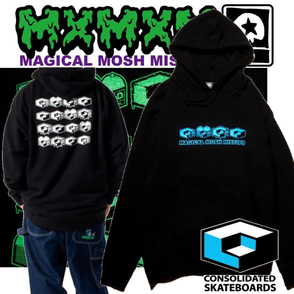 CONSOLIDATED x MxMxM 】“THANKS CUBE MISFITS” HOODIE マジカルモッシュミスフィッツ ...