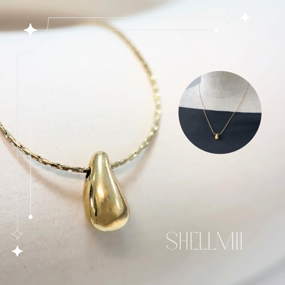 drop necklace | shellmii