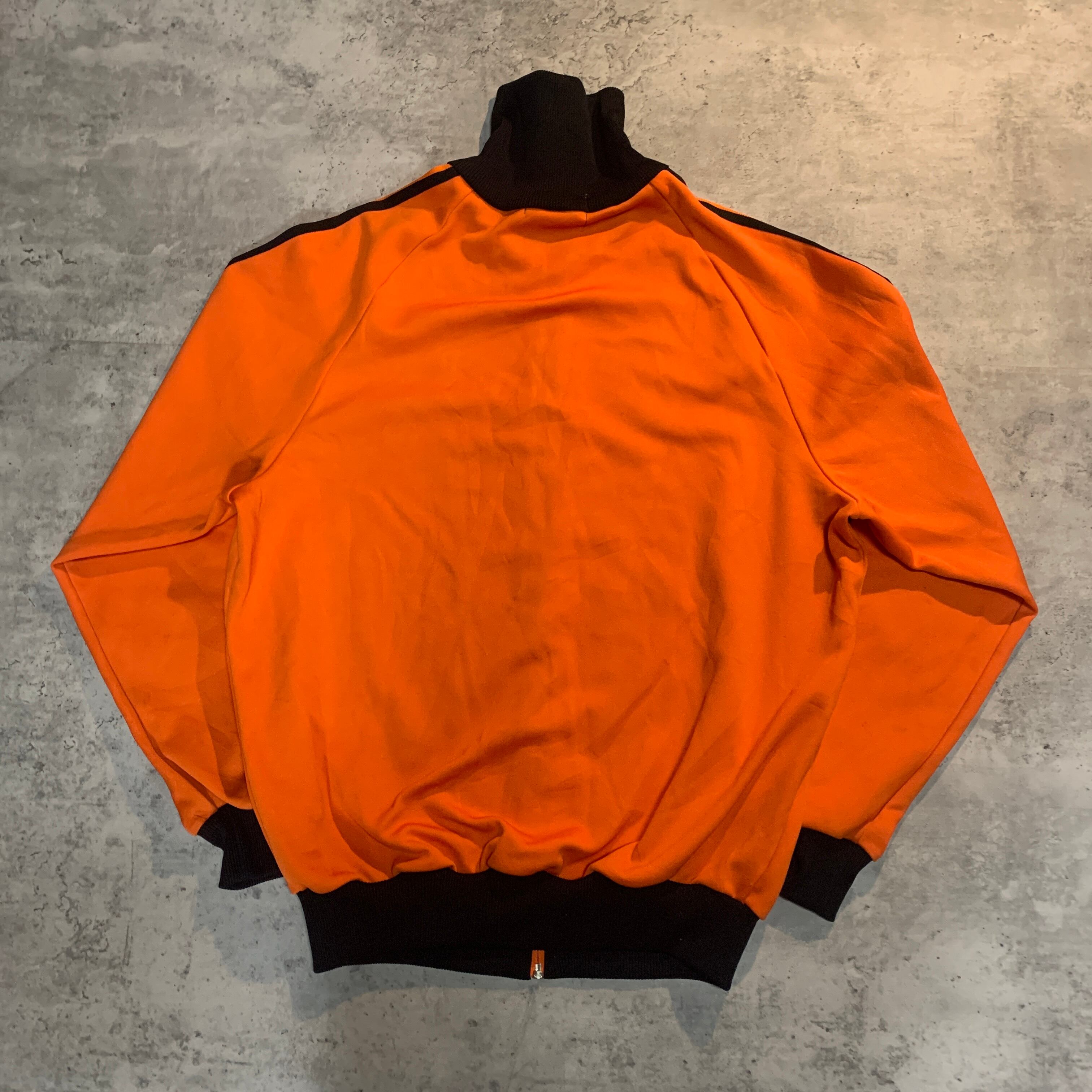 70-80s デサント オレンジ×黒 Adidas トラックジャケット 5号 | ib2 70-80s デサント オレンジ×黒 Adidas トラックジャケット 5号 | ib2