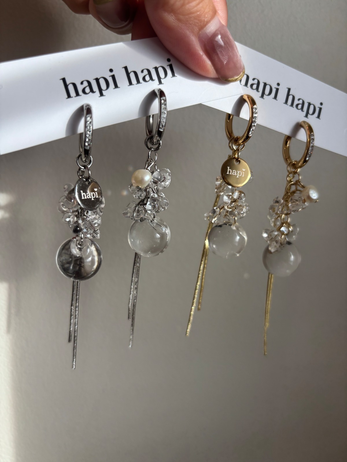 クリアフープピアス | hapihapi accessory（ハピハピ）